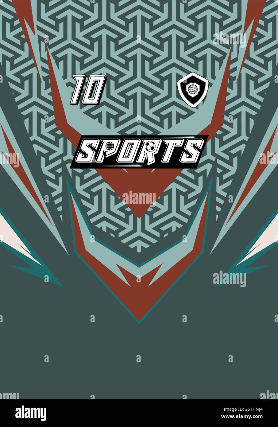 Sports Jersey Design Modern Athletic Wear Soccer Basketball Football ...