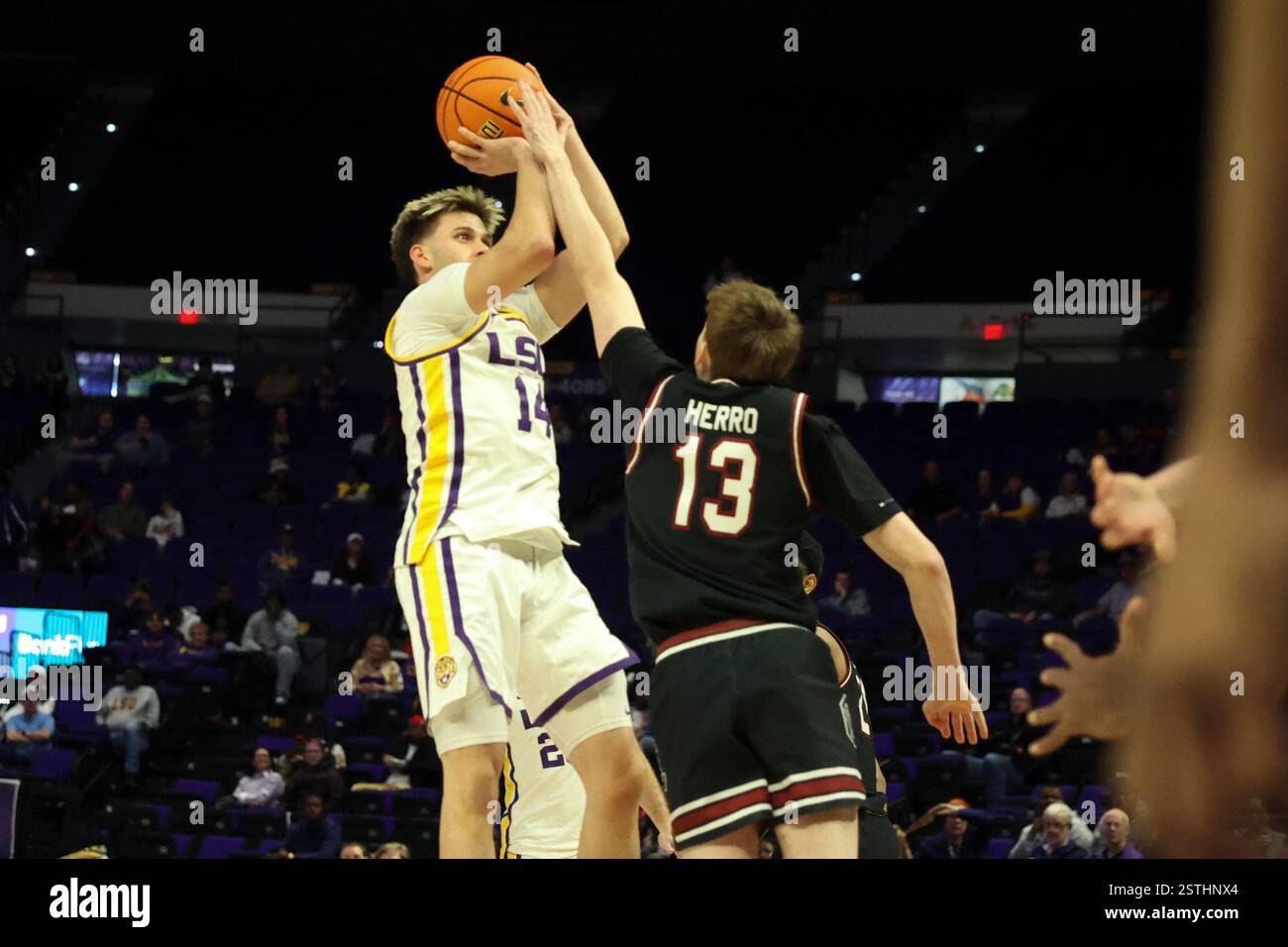 Baton Rouge, United States. 18th Feb, 2025. LSU Tigers guard Trace ...
