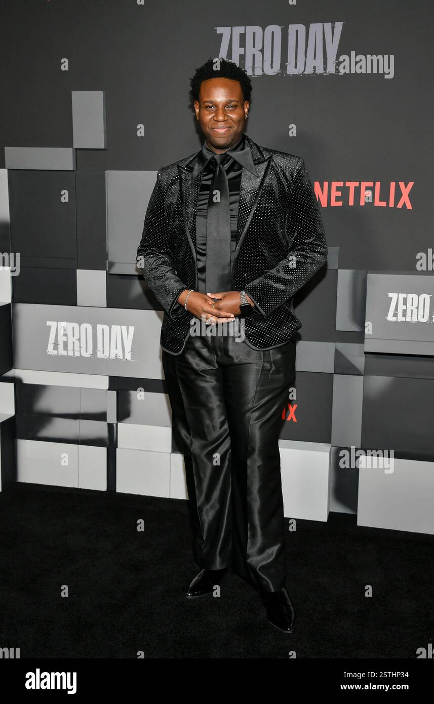 O'Neil Thomas attends the world premiere of Netflix's "Zero Day" at The ...