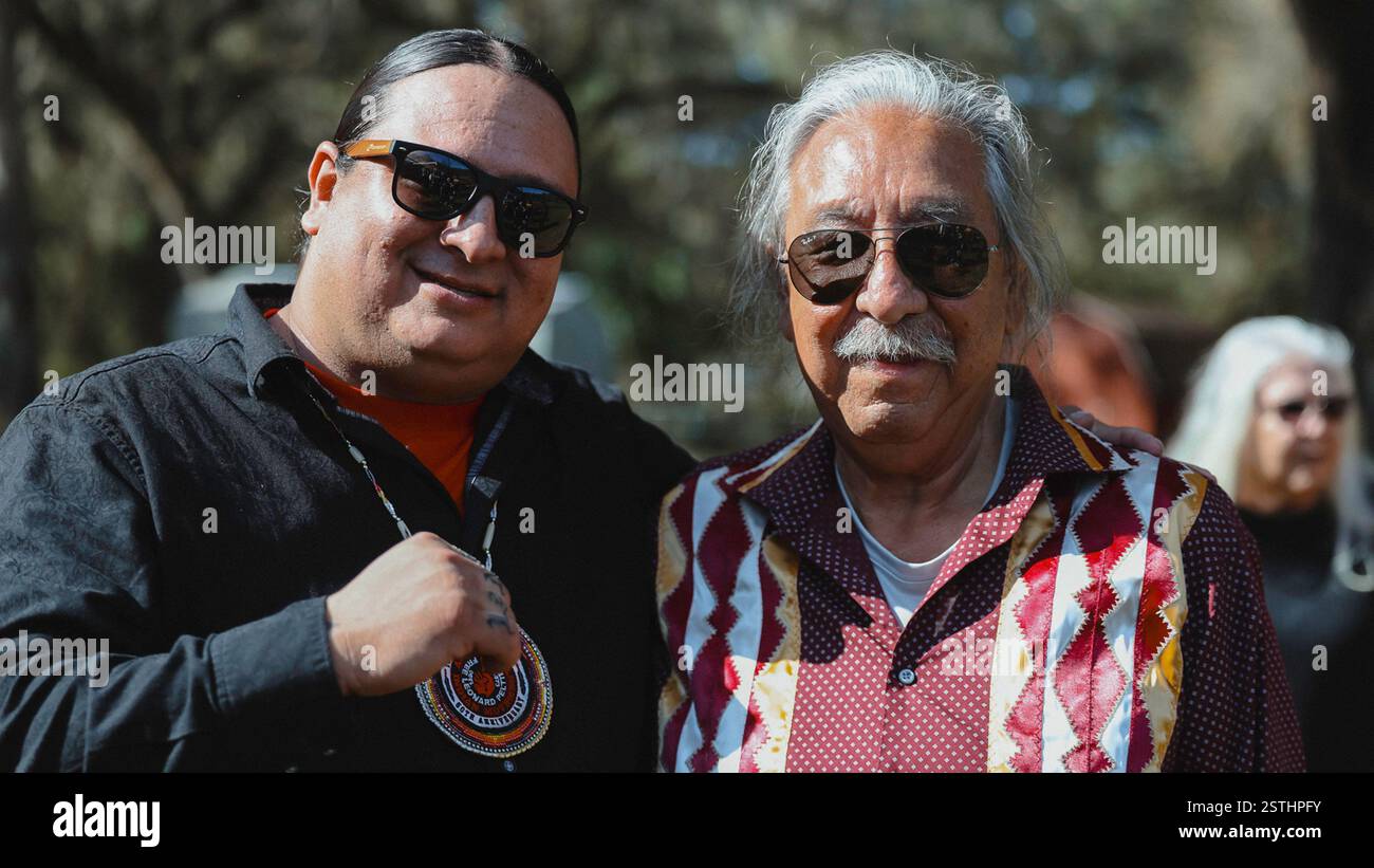 February 18, 2025, Coleman, Florida, USA: Native American activist ...