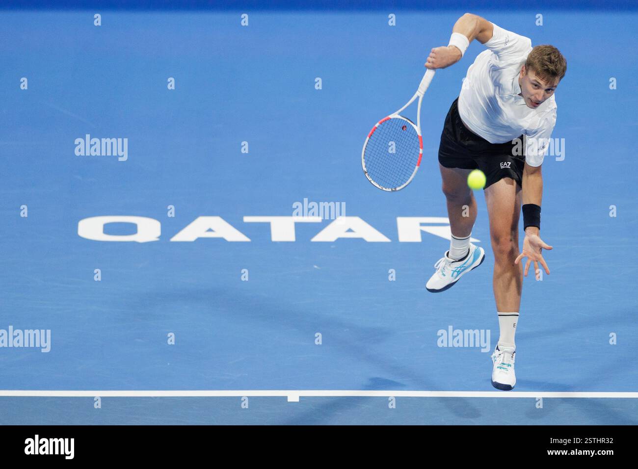 Doha, Qatar. 18th Feb, 2025. Hamad Medjedovic of Serbia during the 2025 ...