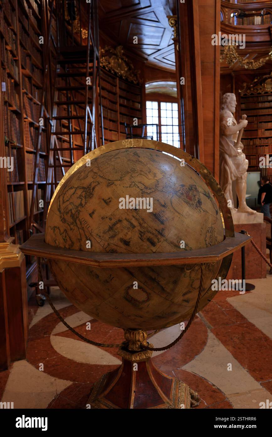 Austrian National Library, Baroque State Hall with ceiling frescoes ...