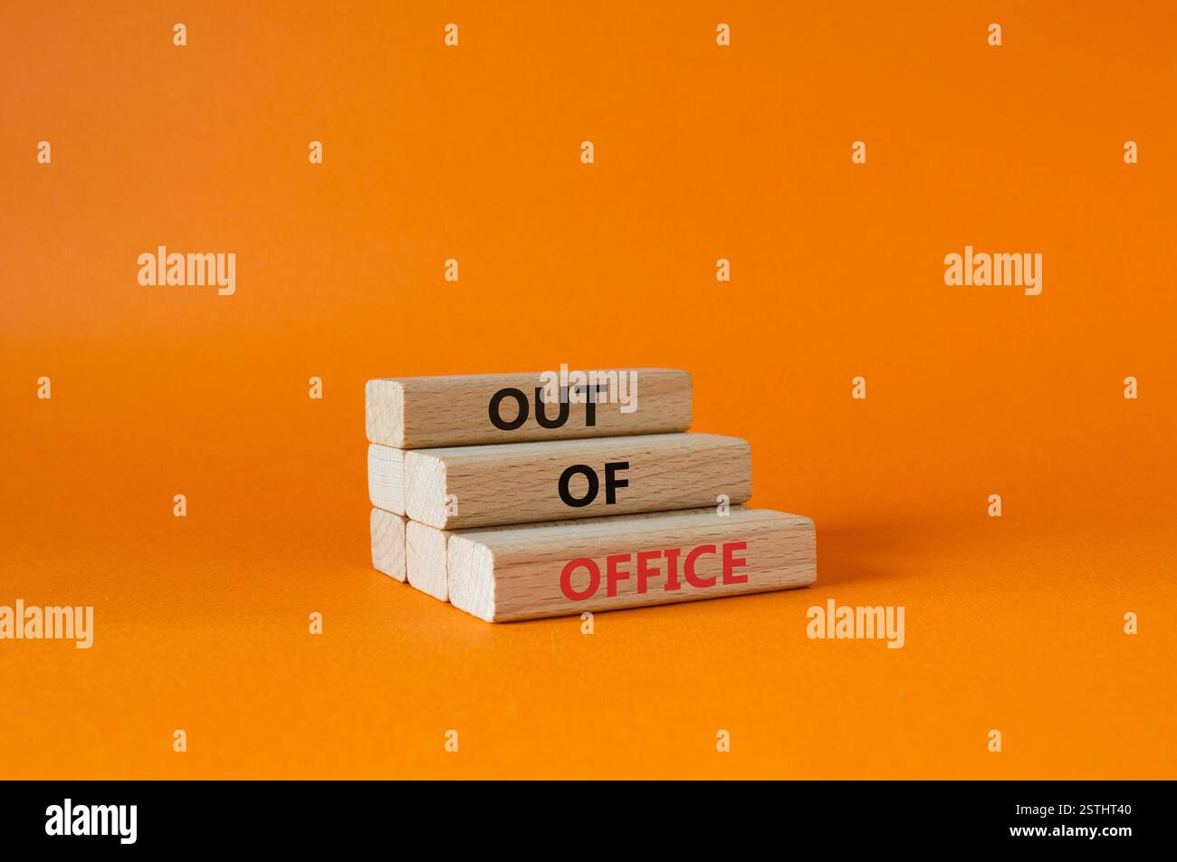 Out of Office symbol. Concept words Out of Office on wooden blocks ...