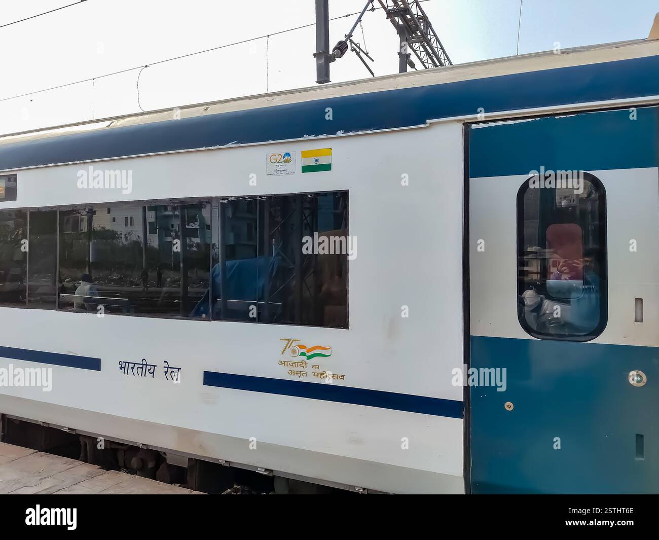Delhi, India, Dec 31 2024 - Vande Bharat Express train going from Delhi ...