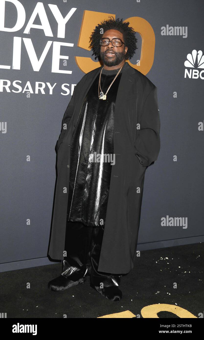 February 16, 2025, New York, New York, USA: Musician QUESTLOVE seen at ...