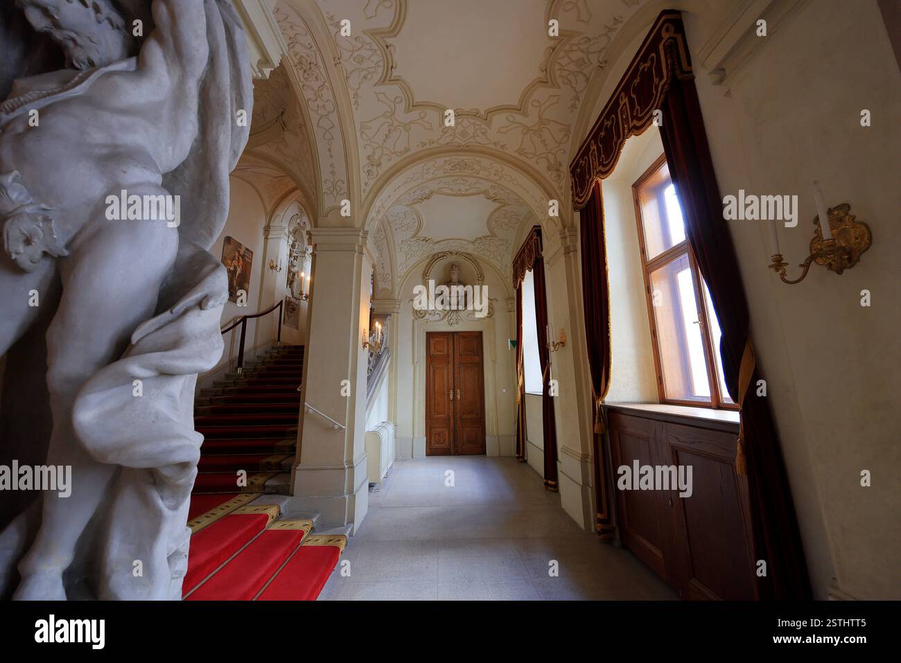 Palais Daun-Kinsky, Early 18th-century stucco palace adorned with ...