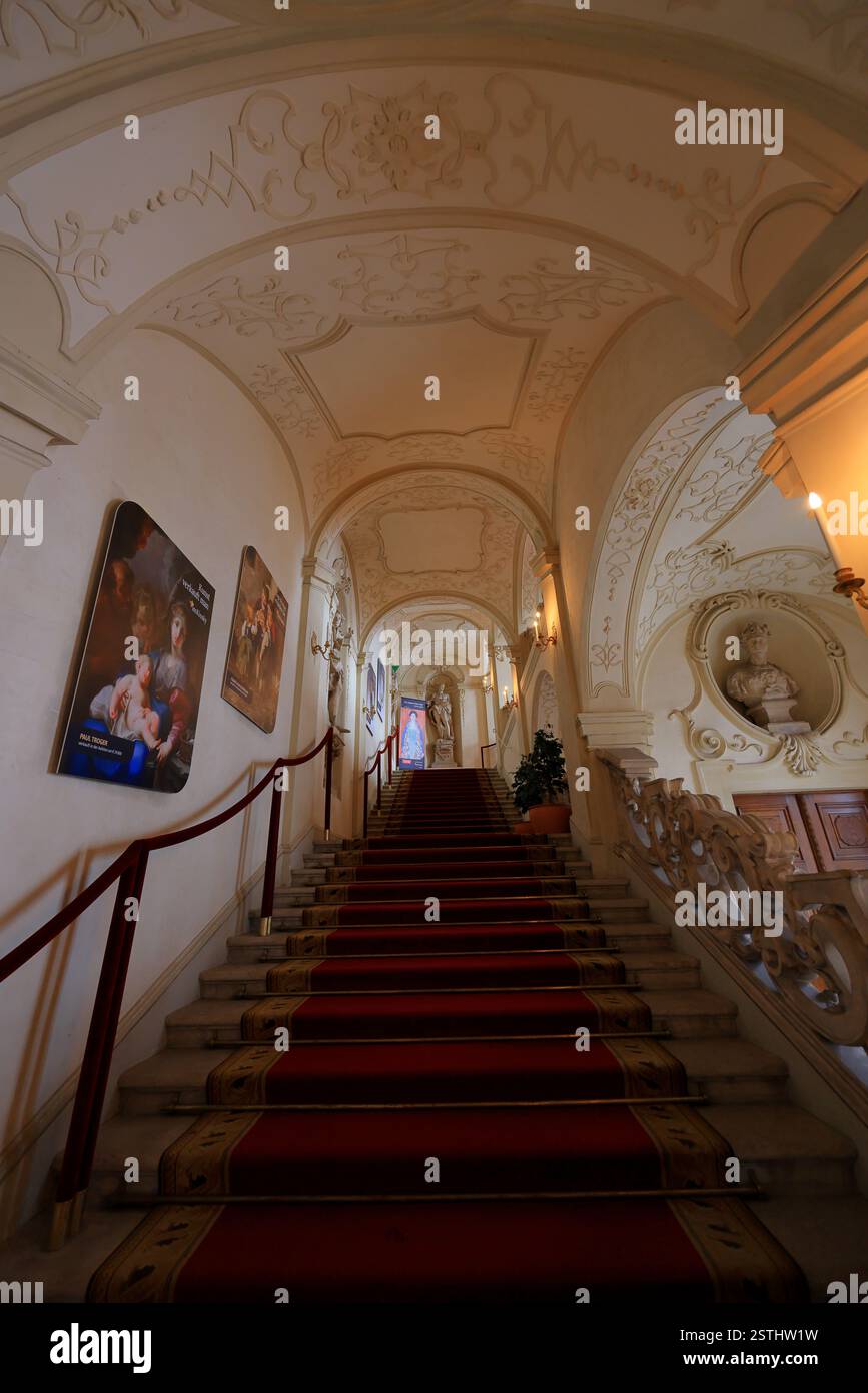 Palais Daun-Kinsky, Early 18th-century stucco palace adorned with ...