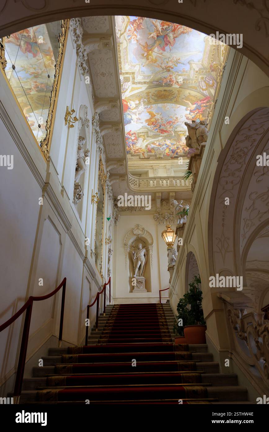 Palais Daun-Kinsky, Early 18th-century stucco palace adorned with ...