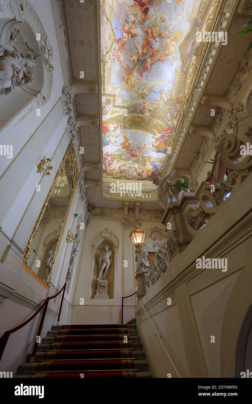 Palais Daun-Kinsky, Early 18th-century stucco palace adorned with ...