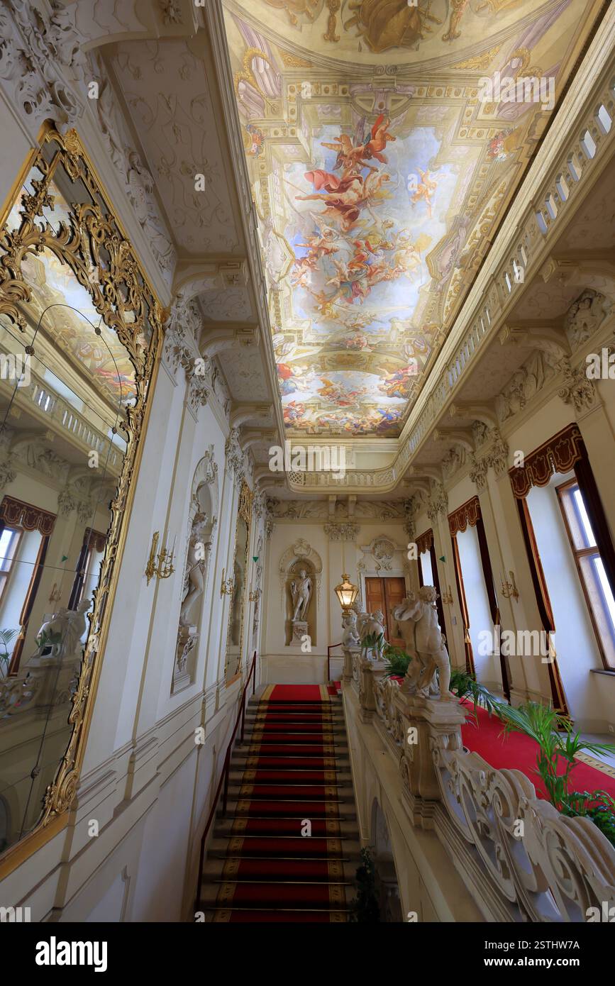 Palais Daun-Kinsky, Early 18th-century stucco palace adorned with ...