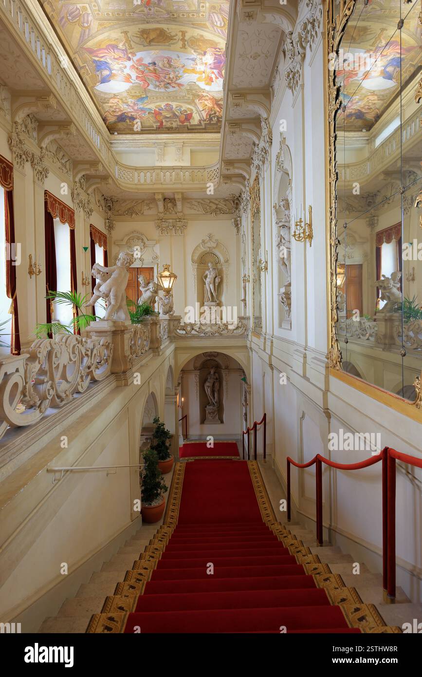 Palais Daun-Kinsky, Early 18th-century stucco palace adorned with ...