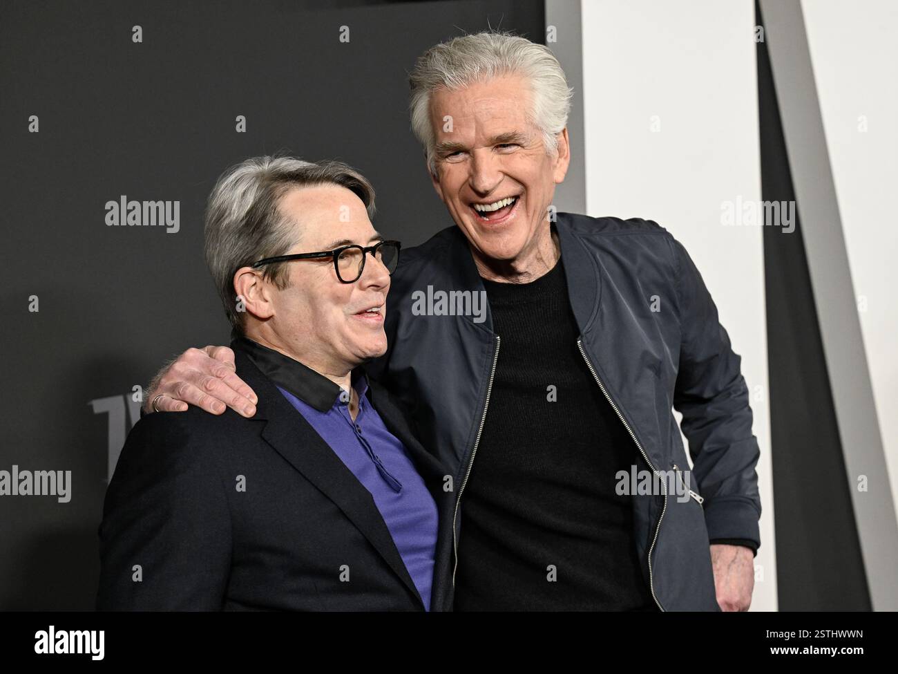 Matthew Broderick, left, and Matthew Modine attend the world premiere ...