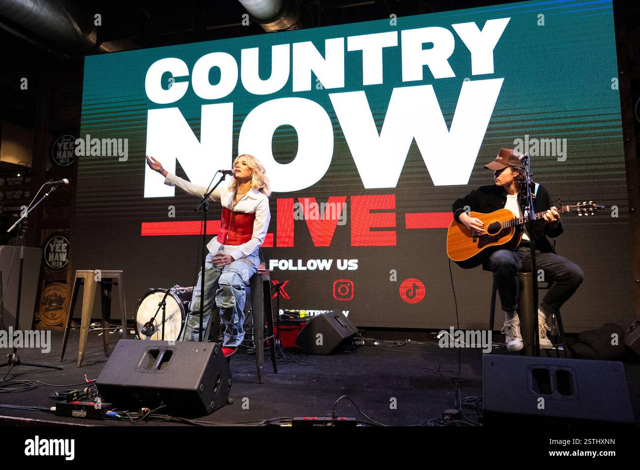 Demps performs during Country Now LIVE on Tuesday, Feb. 18, 2025, in ...