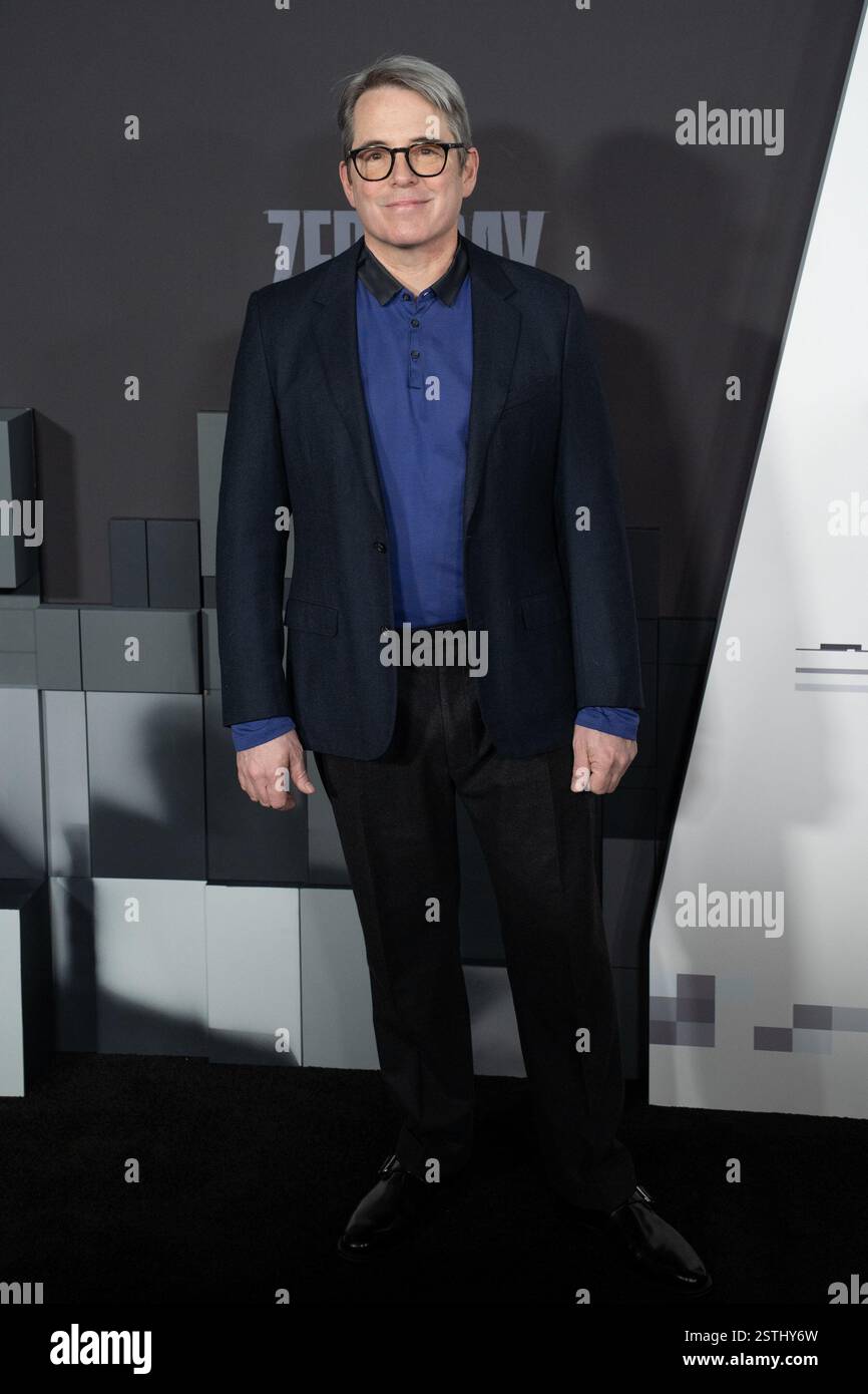 New York, United States. 18th Feb, 2025. Matthew Broderick attends ...