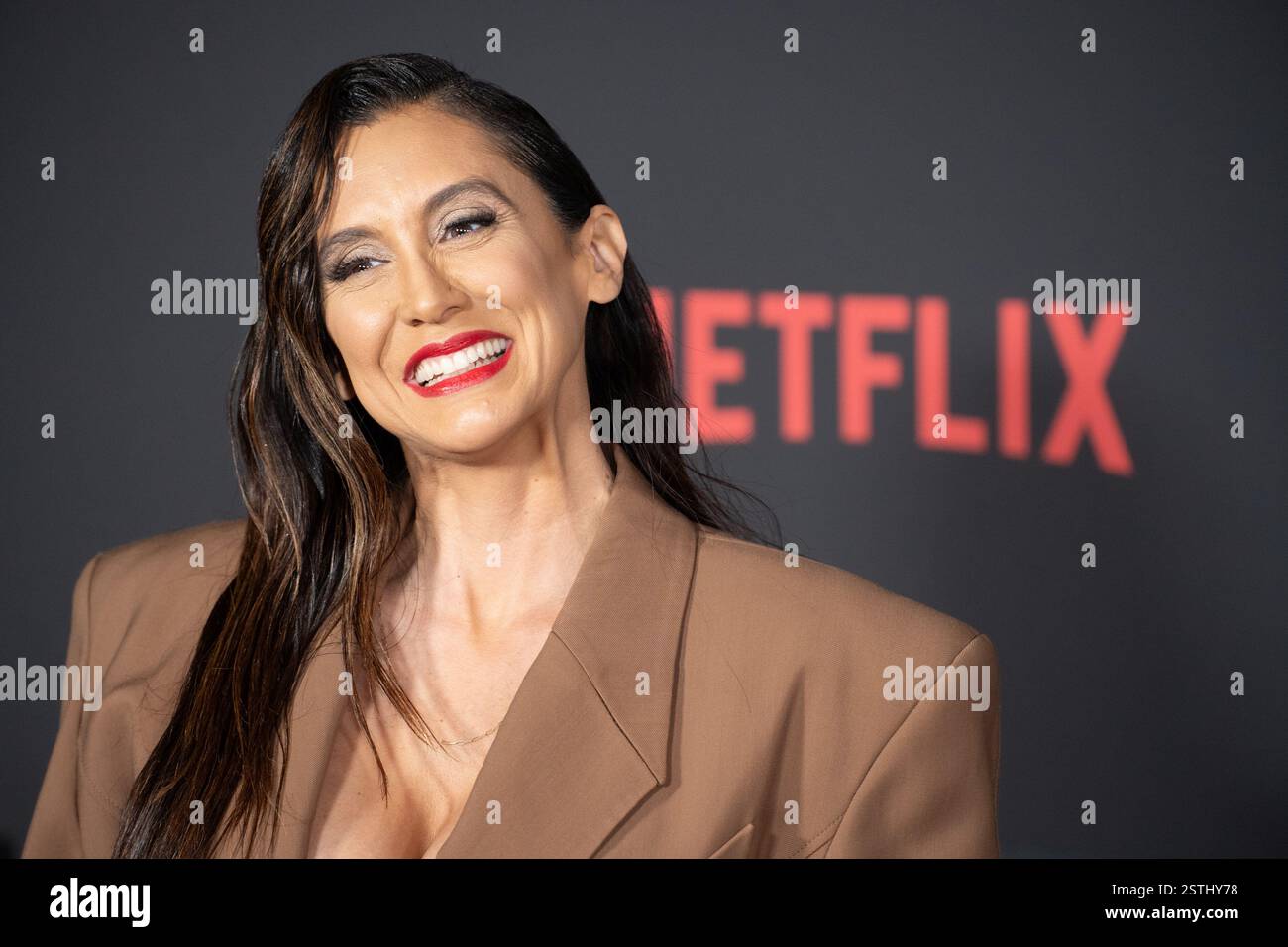 New York, United States. 18th Feb, 2025. Mozhan Navabi attends Netflix ...