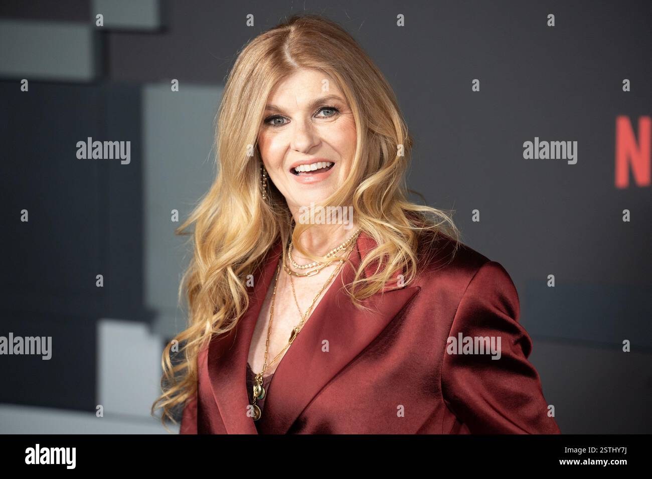 New York, United States. 18th Feb, 2025. Connie Britton attends Netflix ...
