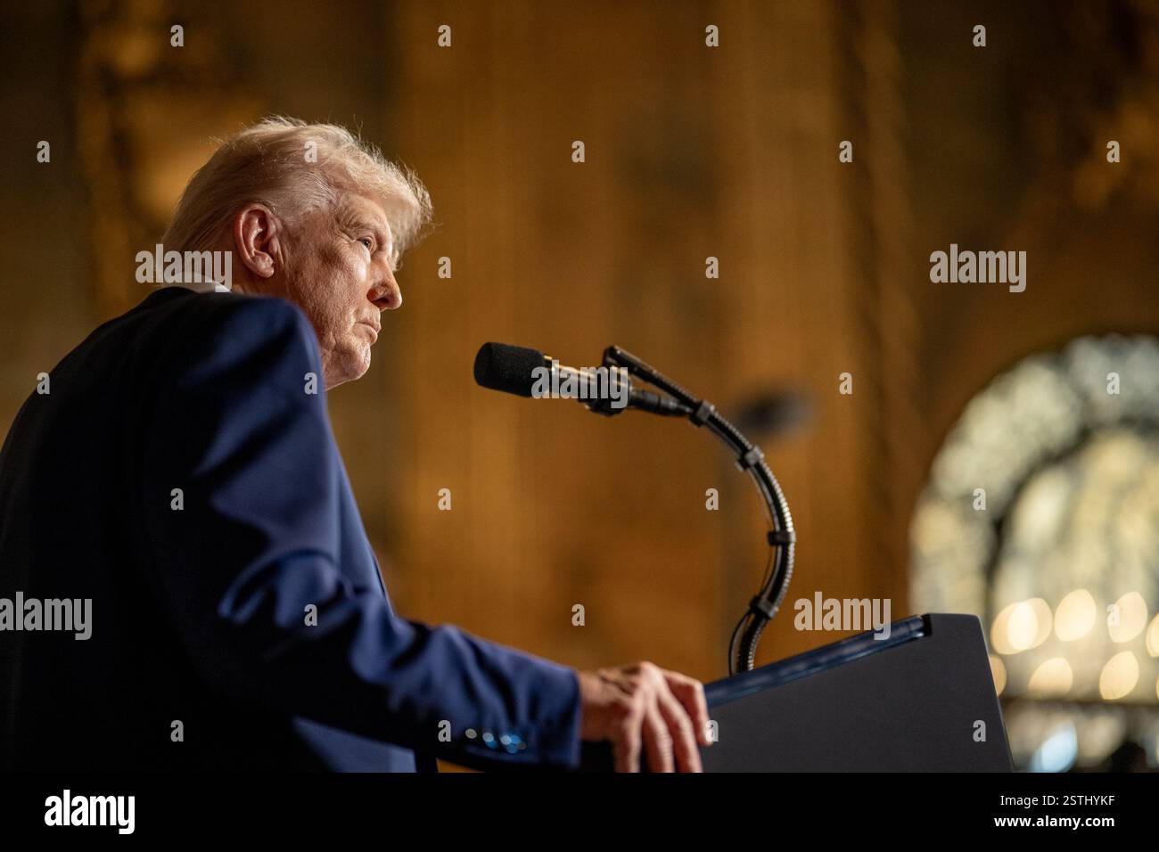President Donald Trump takes questions after signing Executive Orders ...