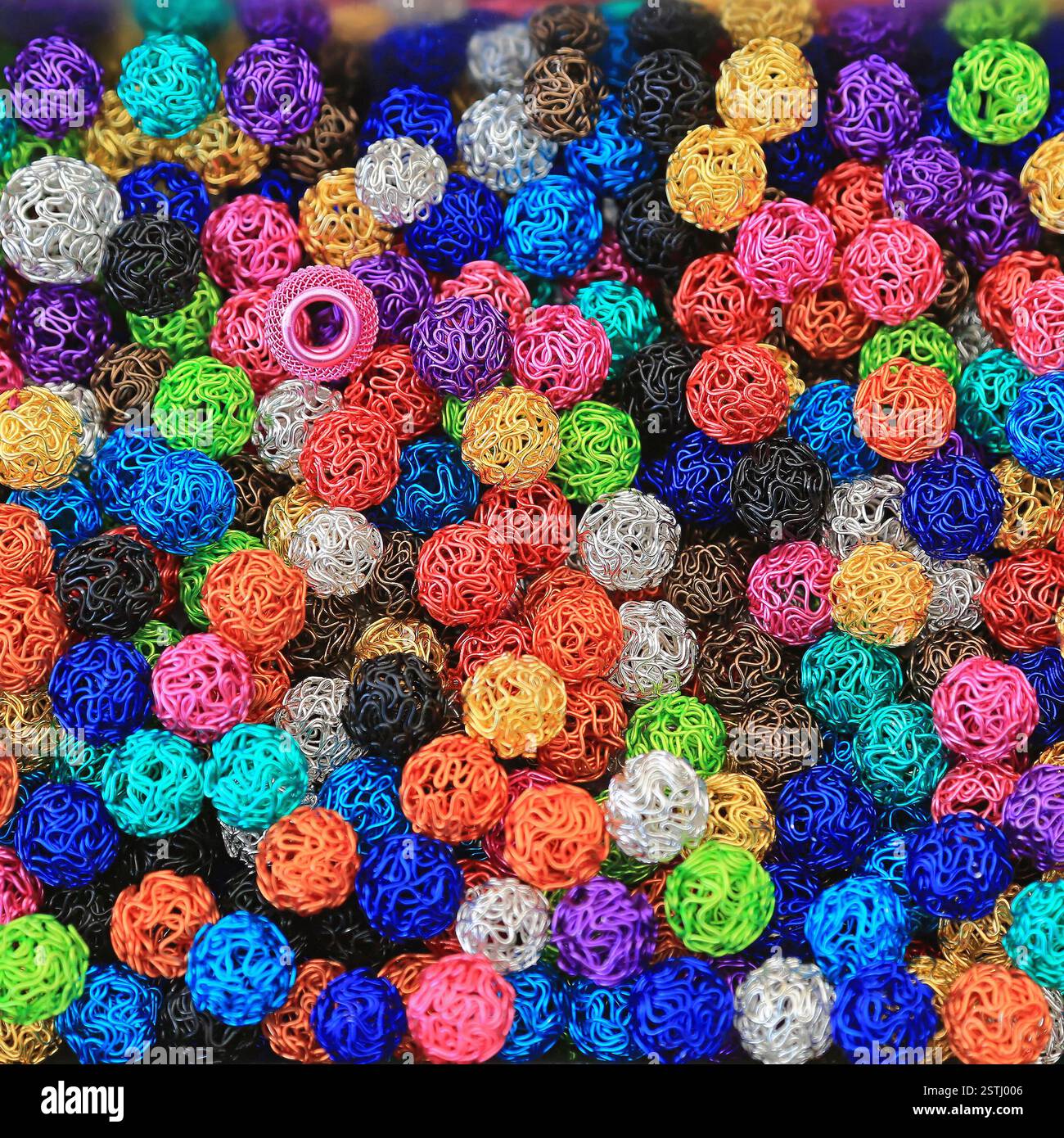 Metal Wire Balls Stock Photo - Alamy