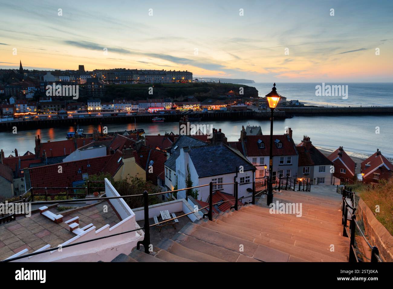 A Beautiful Sunset over whitby Stock Photo - Alamy