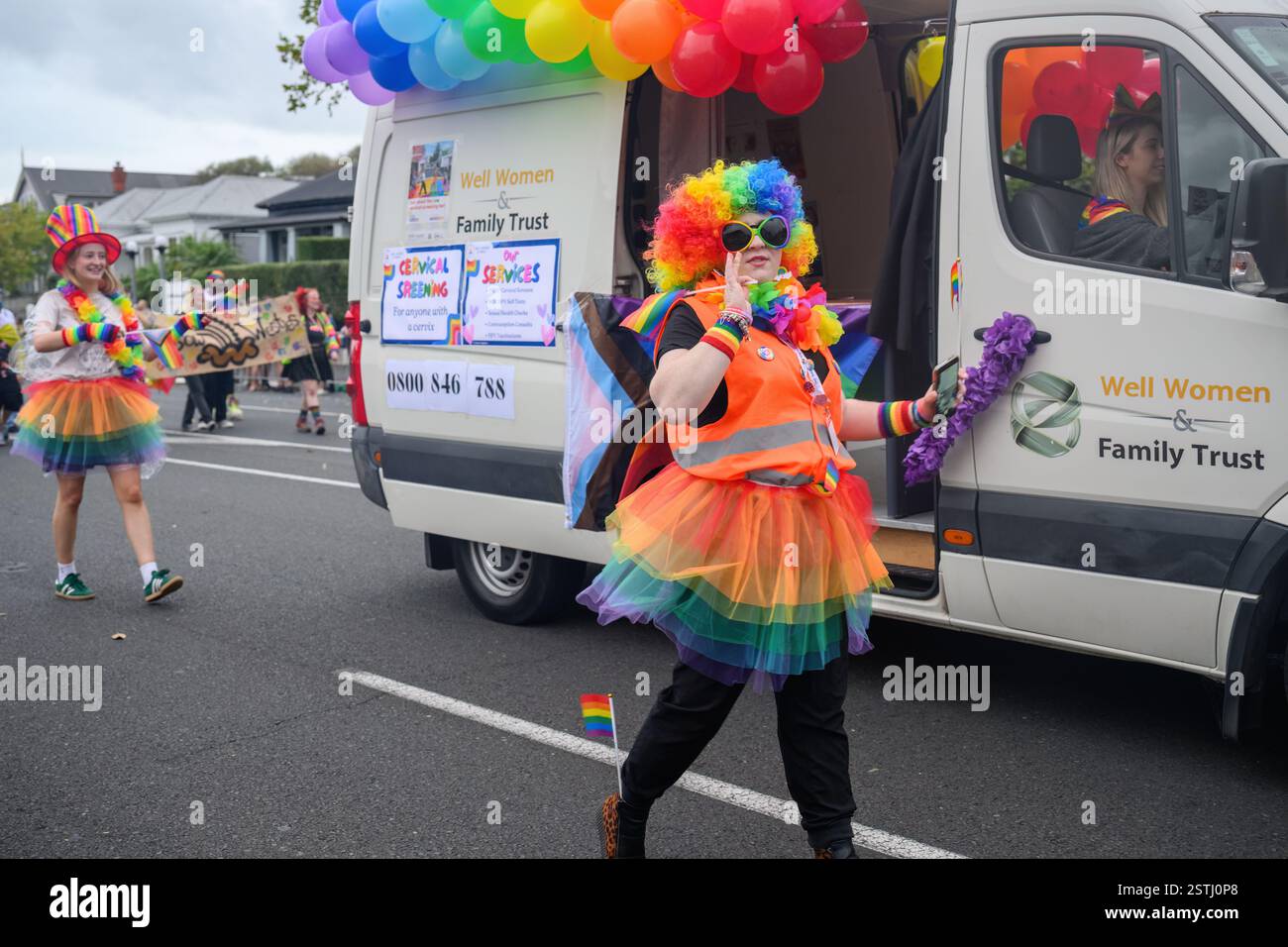Auckland, New Zealand - Feb 15 2025: People with fancy dresses at ...