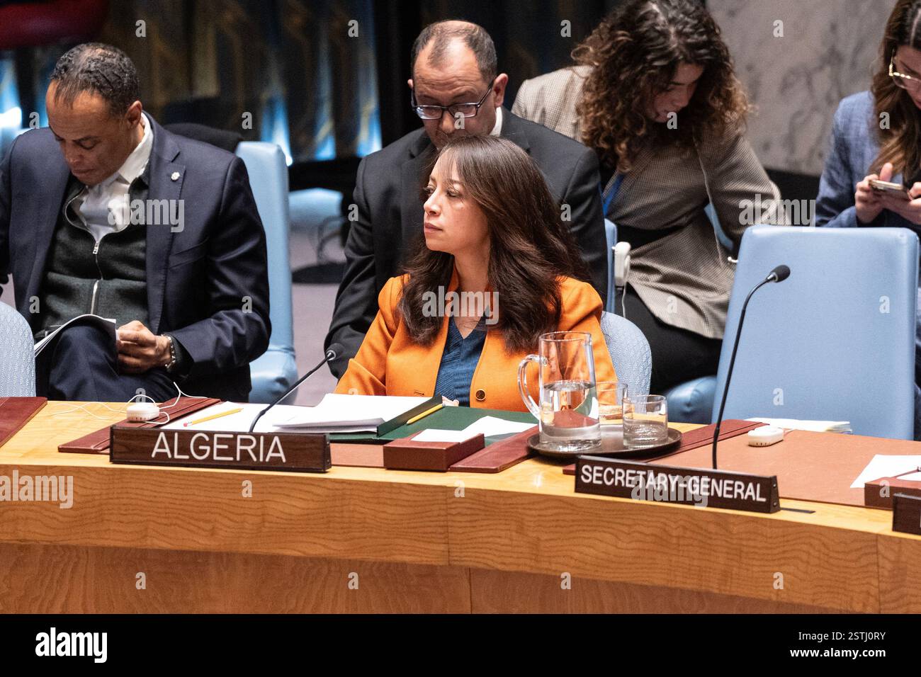 New York, NY, February 18, 2025: Selma Bakhta Mansouri, Secretary of ...