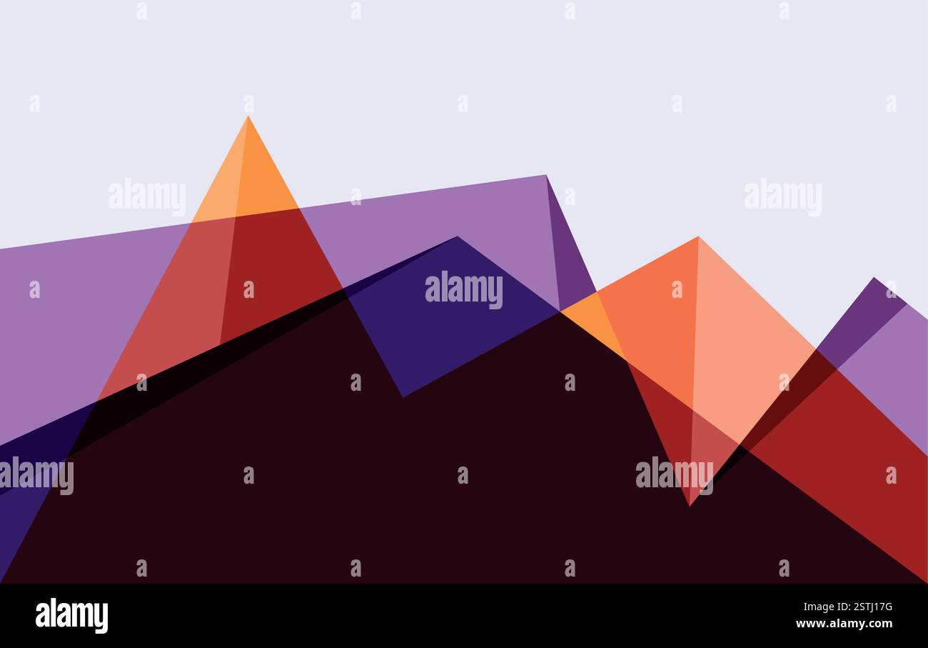 Abstract Mountain background design with modern style simple background ...