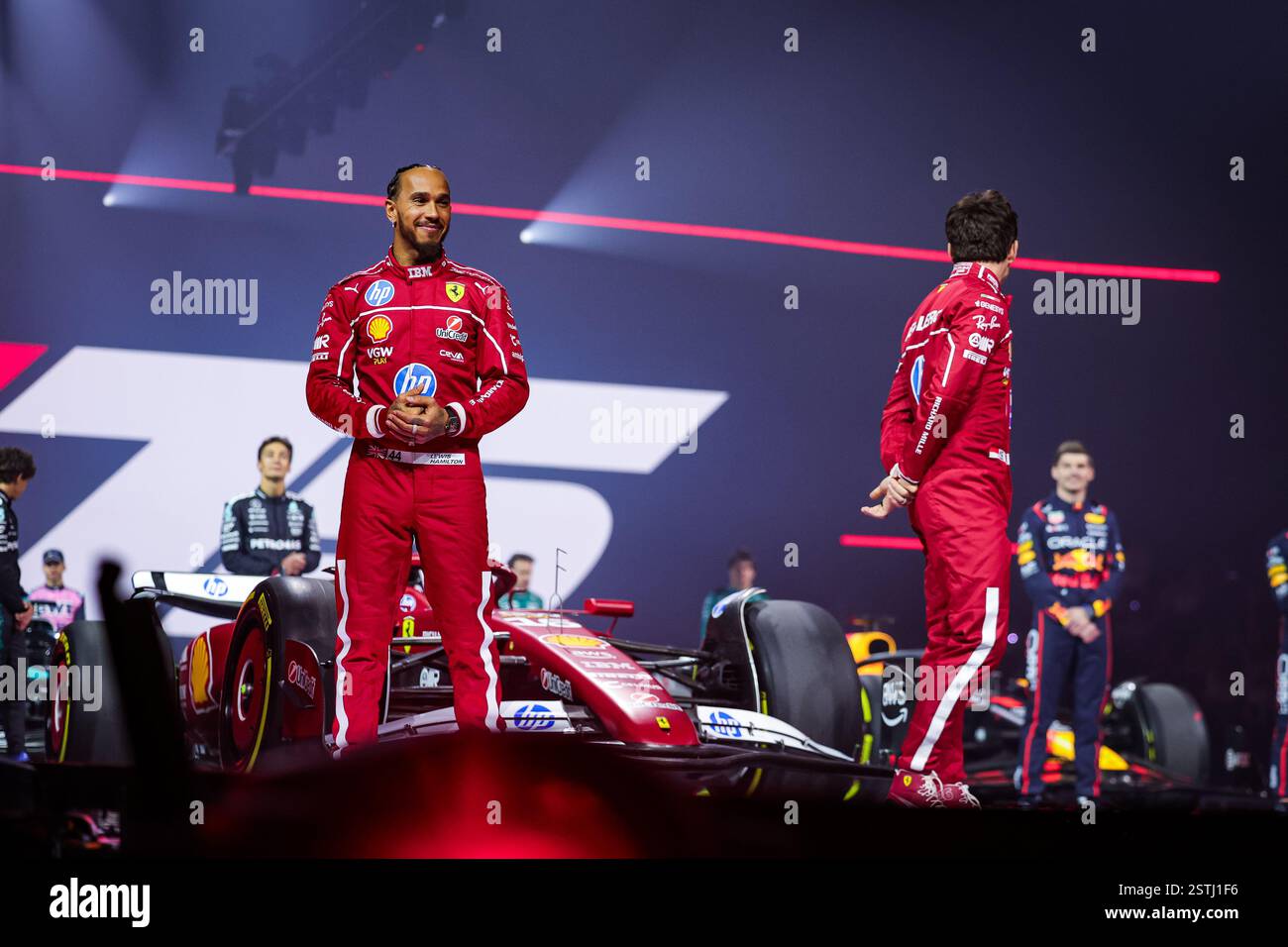 Scuderia Ferrari SF-25 livery reveal with HAMILTON Lewis (gbr ...