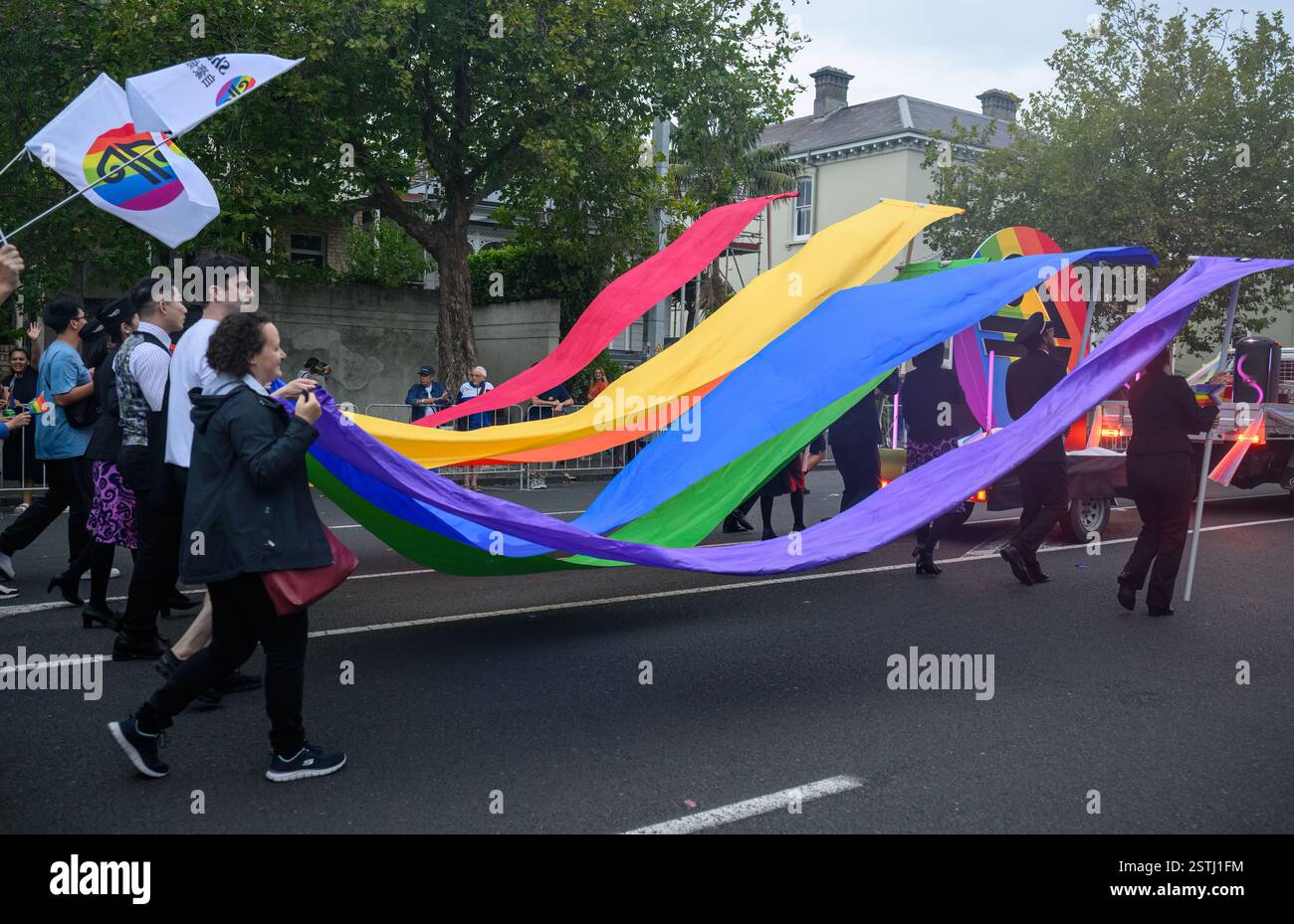 Auckland, New Zealand - Feb 15 2025: Air New Zealand team holding ...