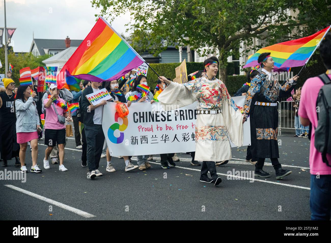 Auckland, New Zealand - Feb 15 2025: People with Chinese traditional ...