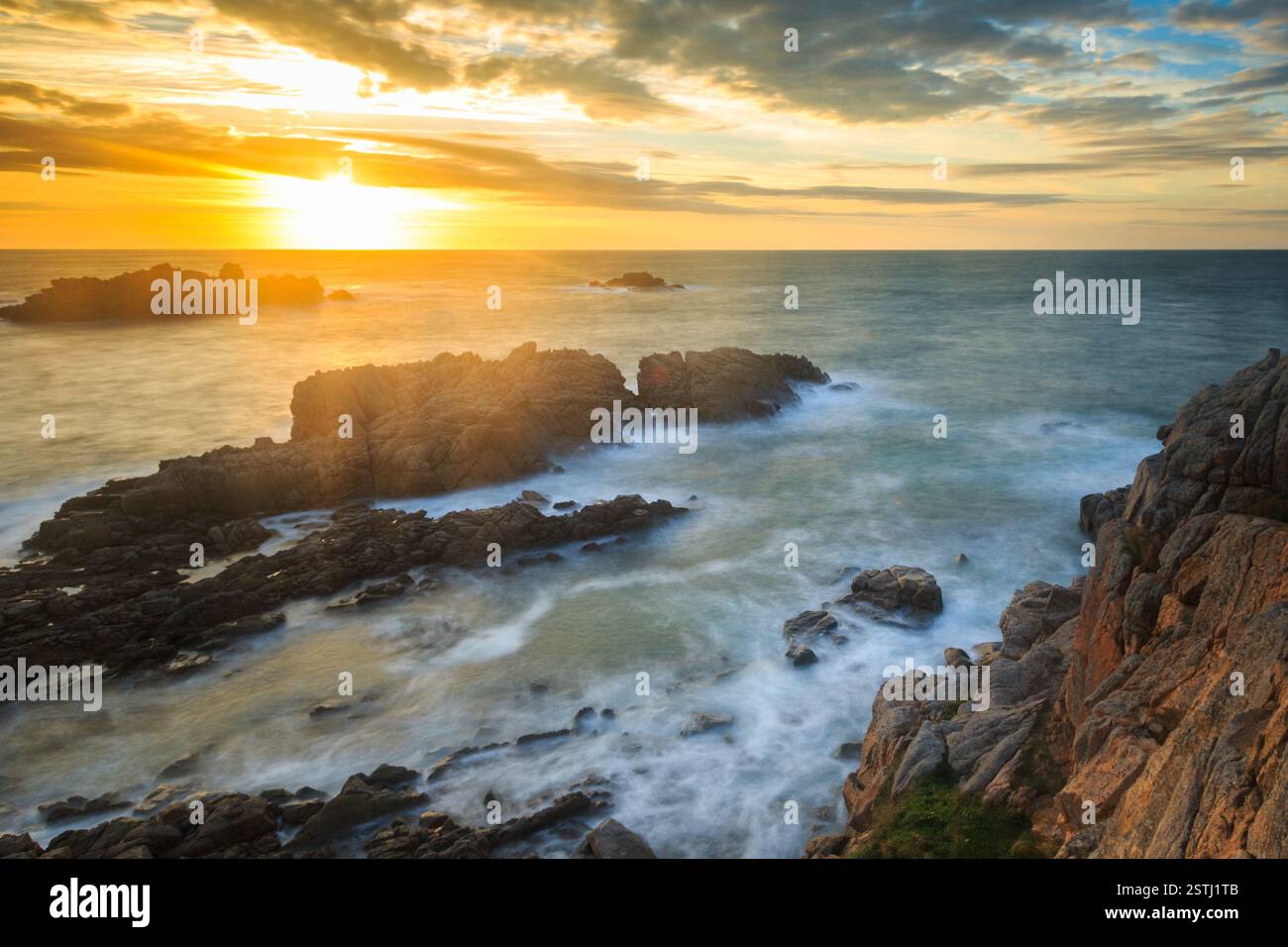 Cobo bay beach hi-res stock photography and images - Alamy