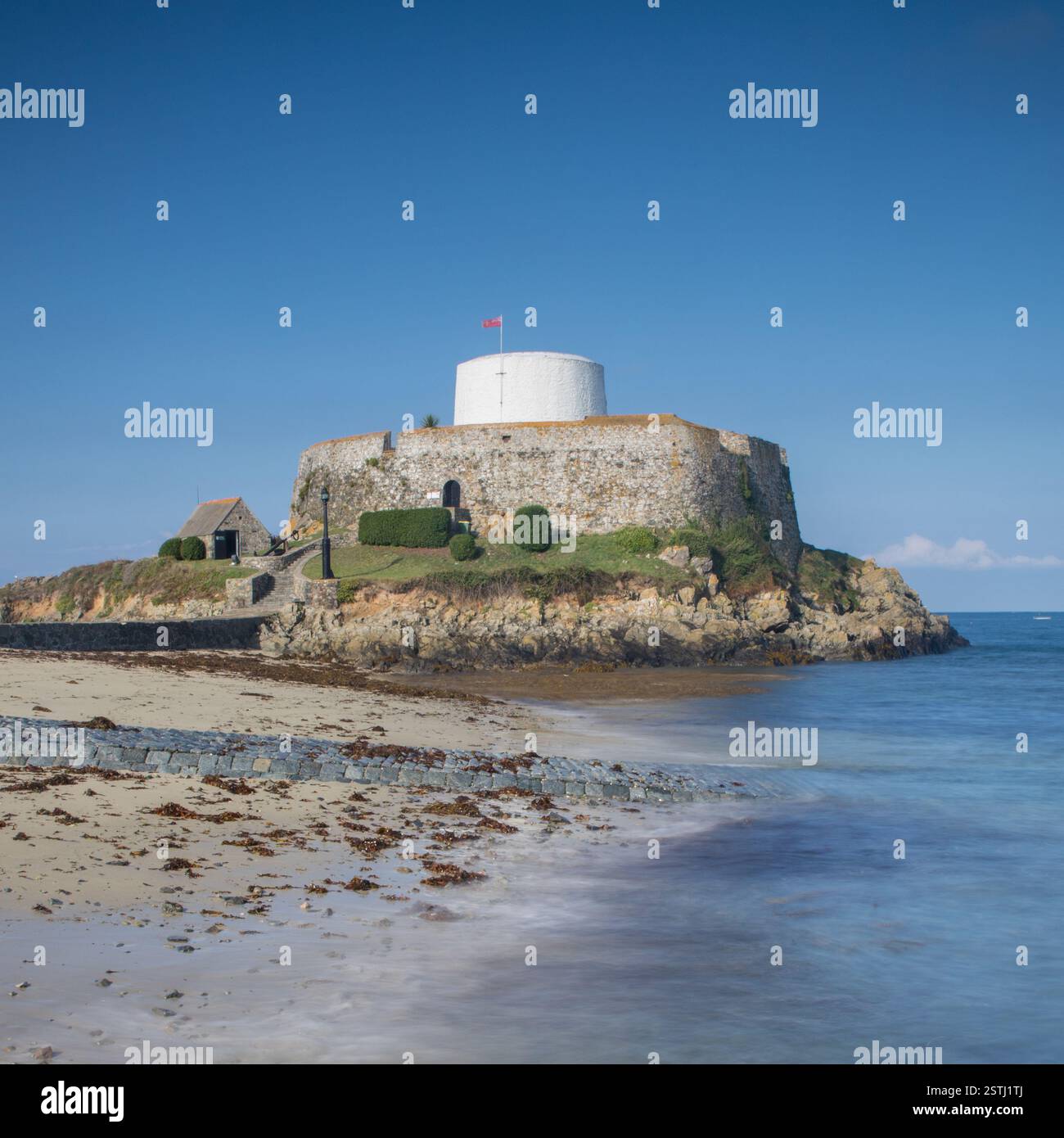 Fort Grey, On Rocquaine Bay, Guernsey, Channel islands Stock Photo - Alamy