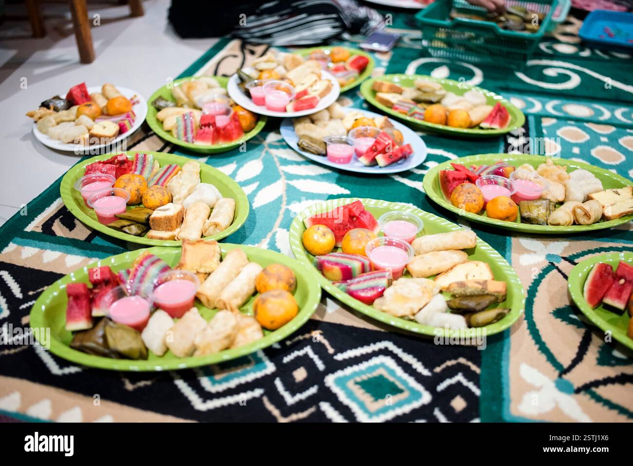 Jajanan pasar is various and colorful traditional Indonesian snacks Stock Photo - Alamy