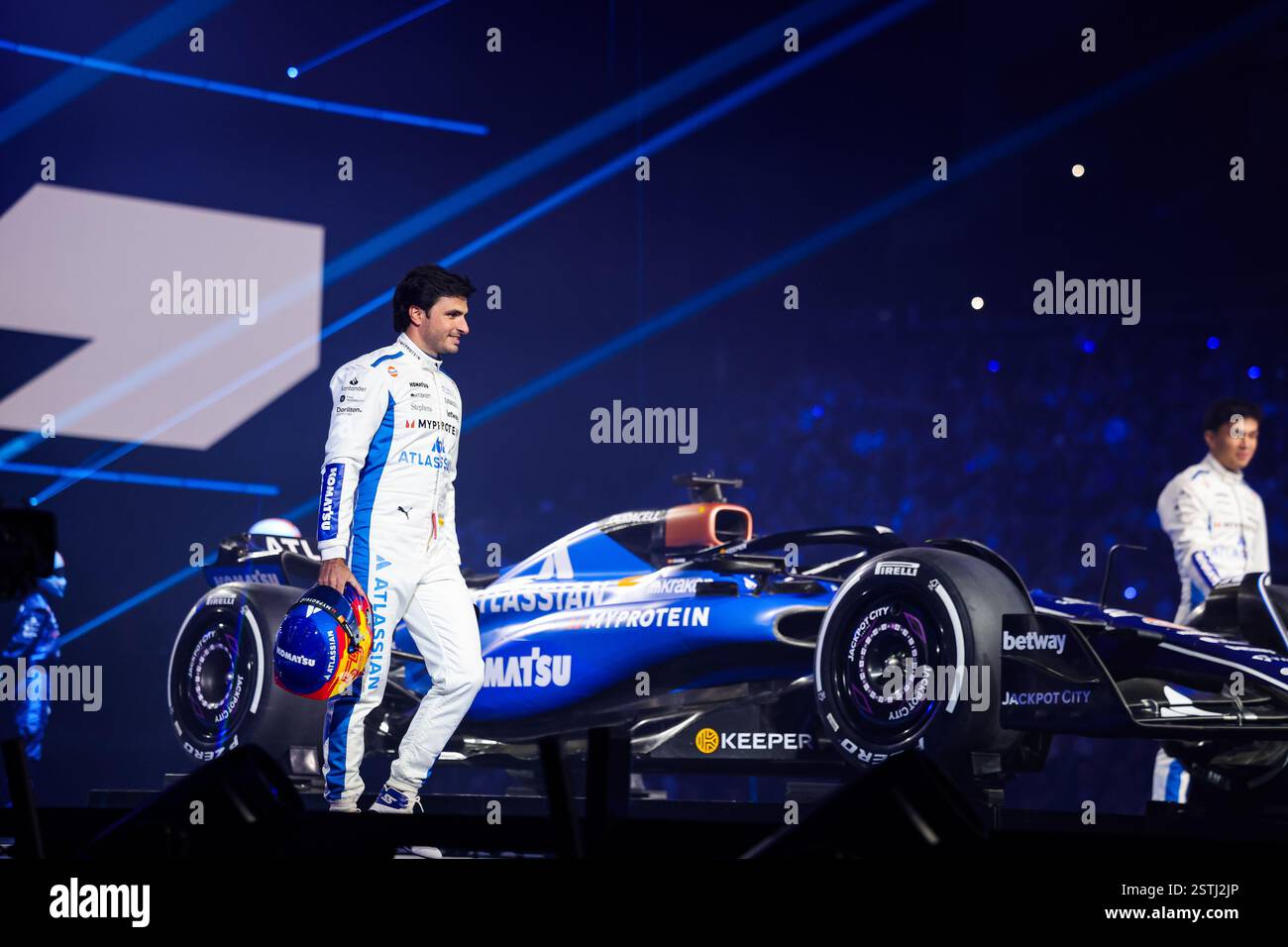 London, United Kingdom, February 18, 2025, Williams Racing FW46 livery reveal with SAINZ Carlos ...