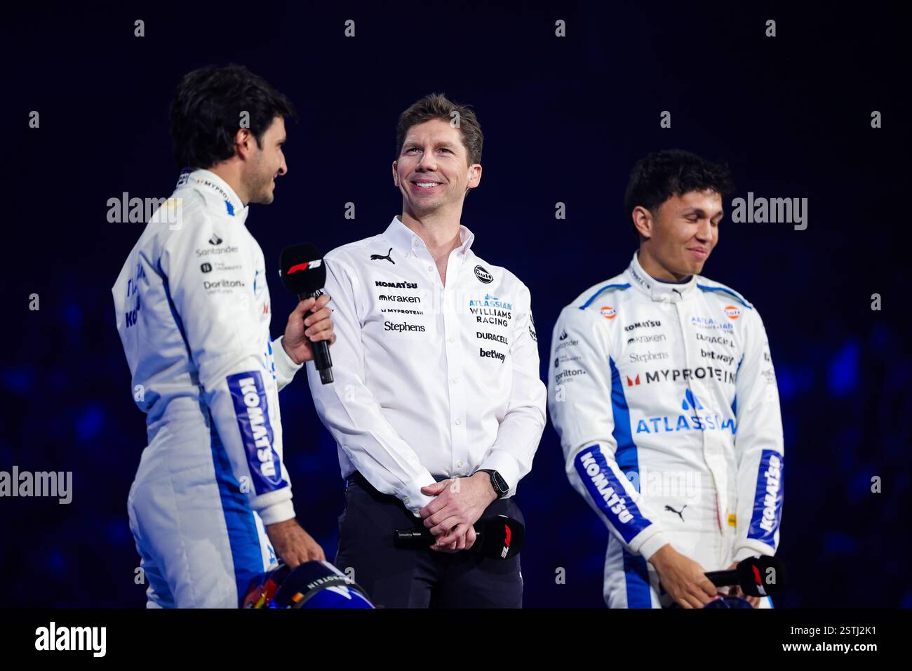 London, United Kingdom, February 18, 2025, Williams Racing FW46 livery reveal with SAINZ Carlos ...