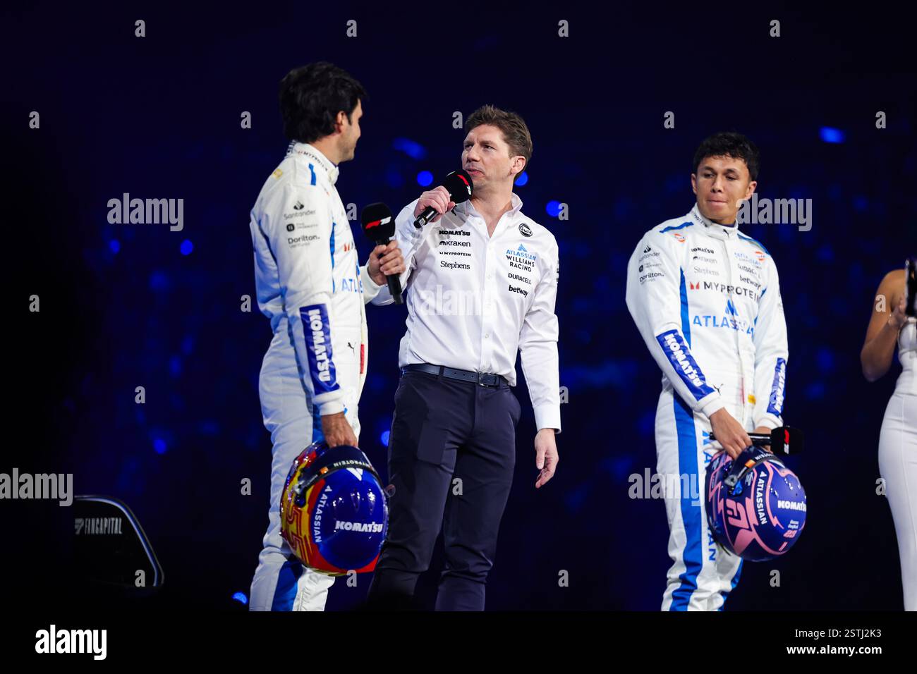 London, United Kingdom, February 18, 2025, Williams Racing FW46 livery reveal with SAINZ Carlos ...
