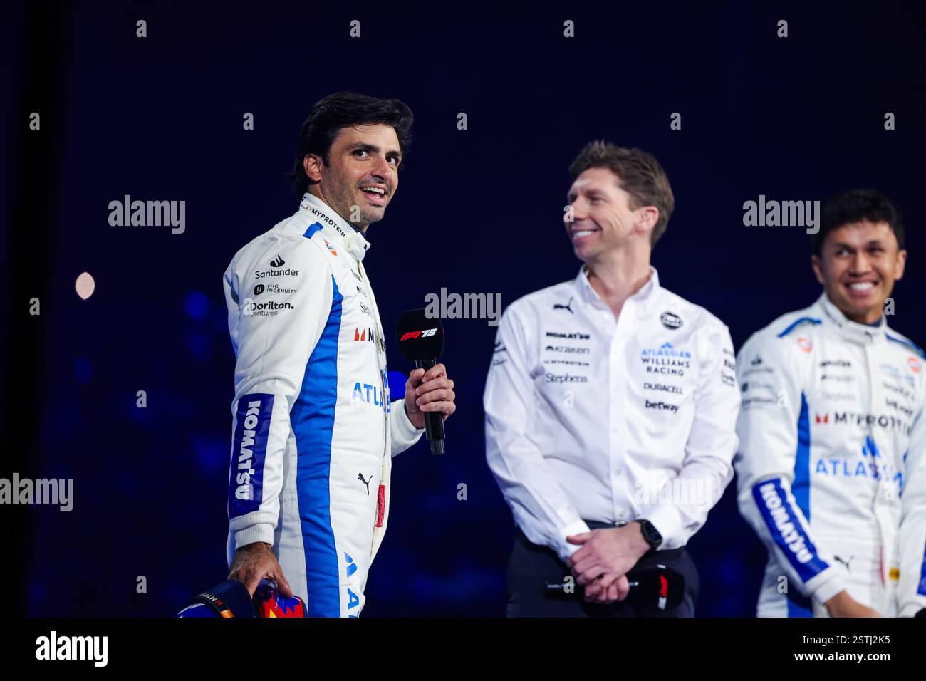 London, United Kingdom, February 18, 2025, Williams Racing FW46 livery reveal with SAINZ Carlos ...