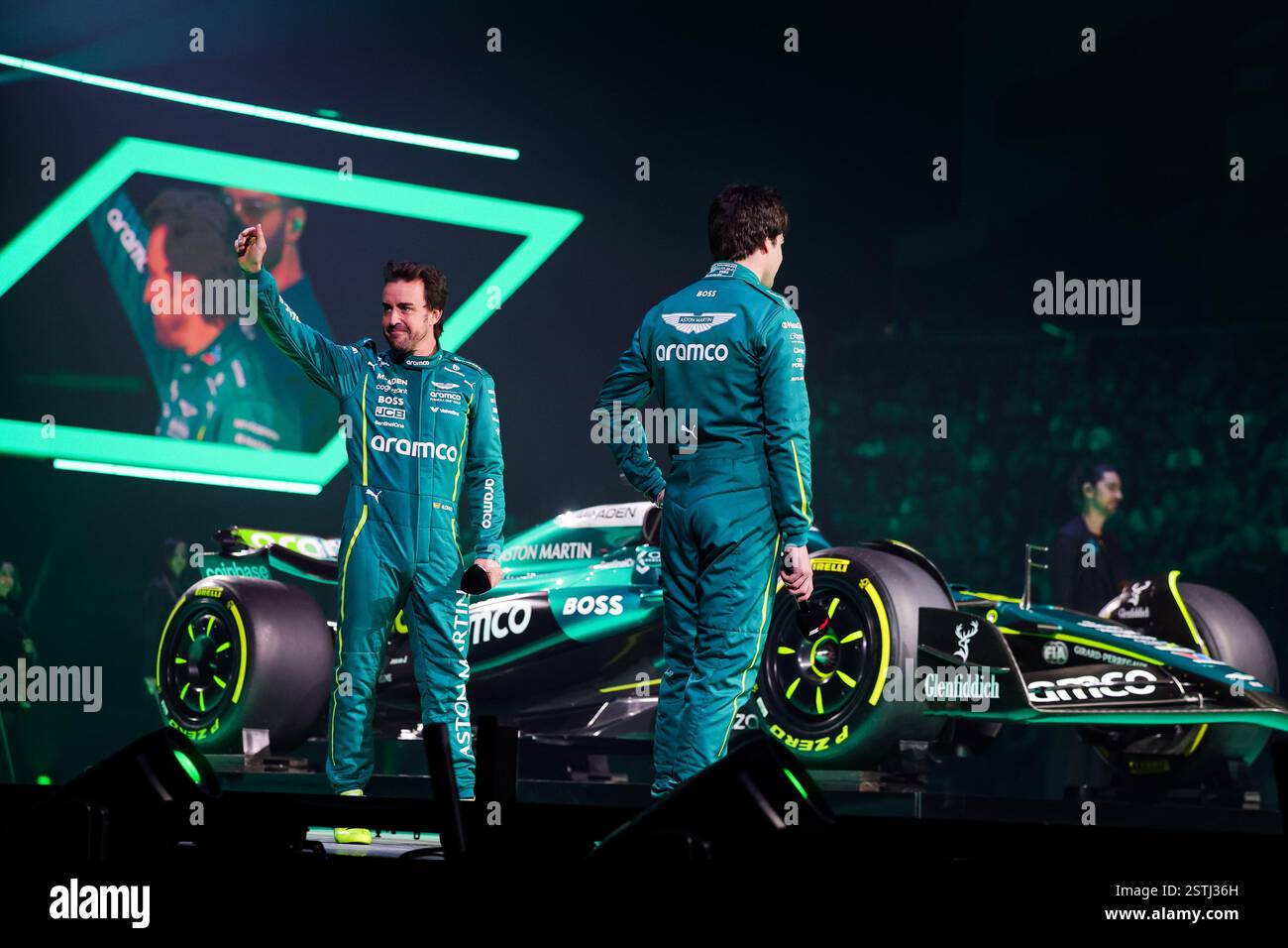 London, United Kingdom, February 18, 2025, Aston Martin F1 Team AMR25 livery reveal with ALONSO ...