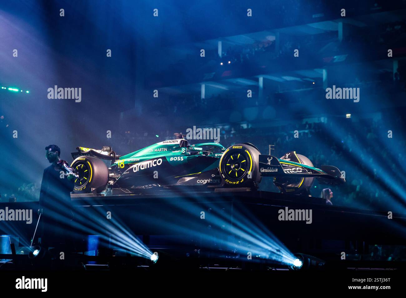 London, United Kingdom, February 18, 2025, Aston Martin F1 Team AMR25 ...