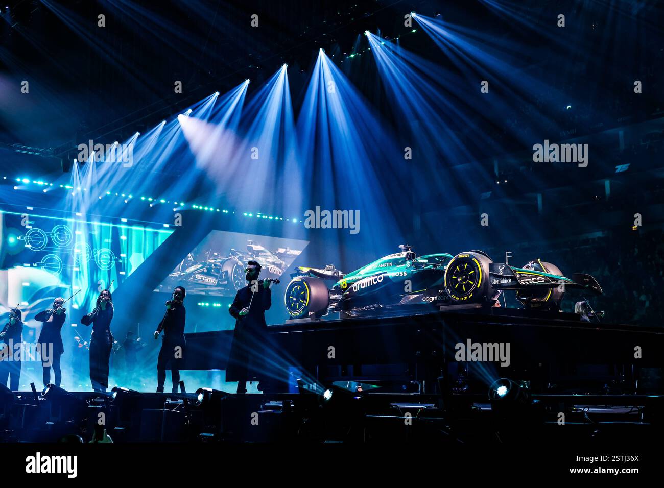 London, United Kingdom, February 18, 2025, Aston Martin F1 Team AMR25 ...