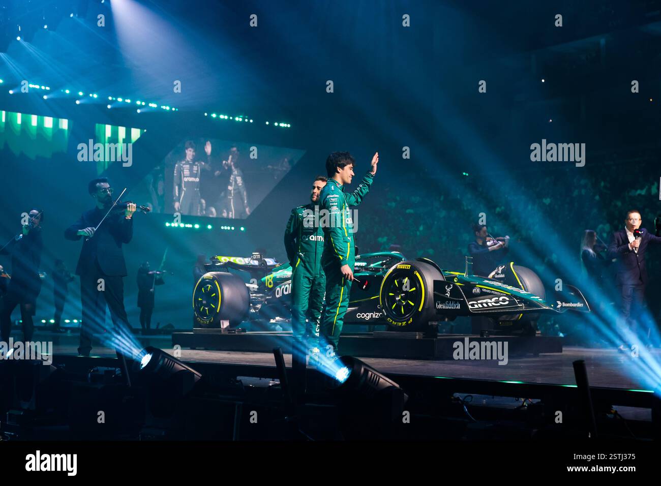 London, United Kingdom, February 18, 2025, Aston Martin F1 Team AMR25 livery reveal with ALONSO ...