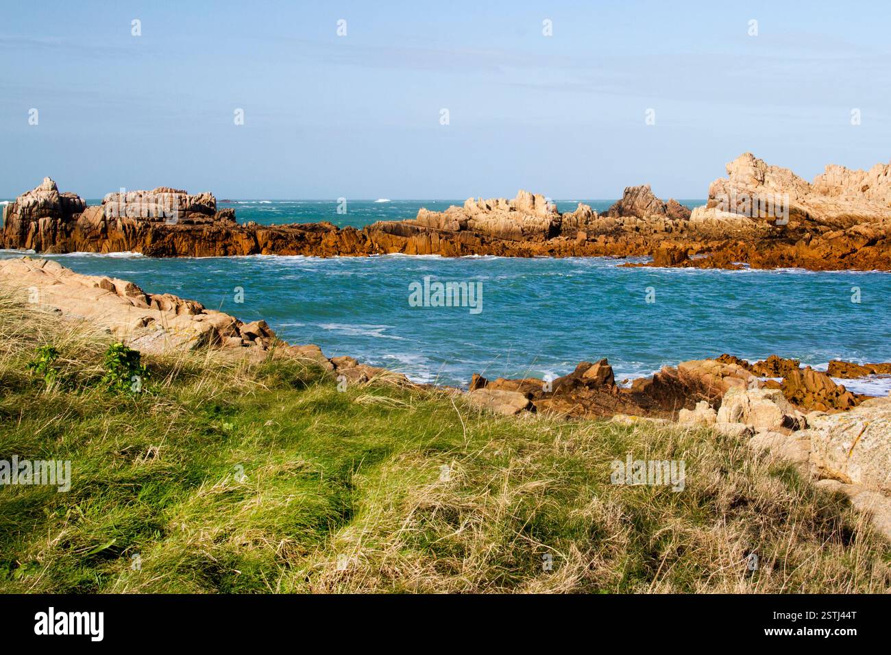 Coastal scene on guernsey, Channel Islands Stock Photo - Alamy