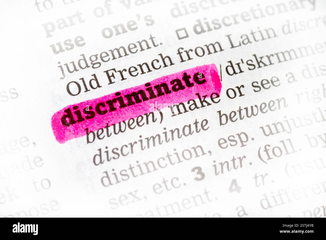 Discriminate hi-res stock photography and images - Alamy