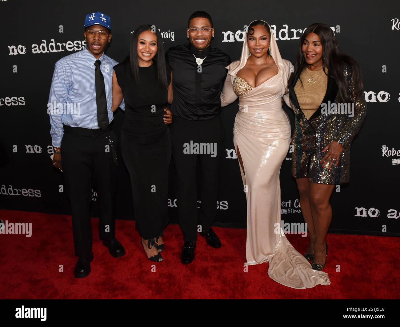 West Hollywood, California, USA. 18th Feb, 2025. Nelly and Ashanti with family. "No Address ...
