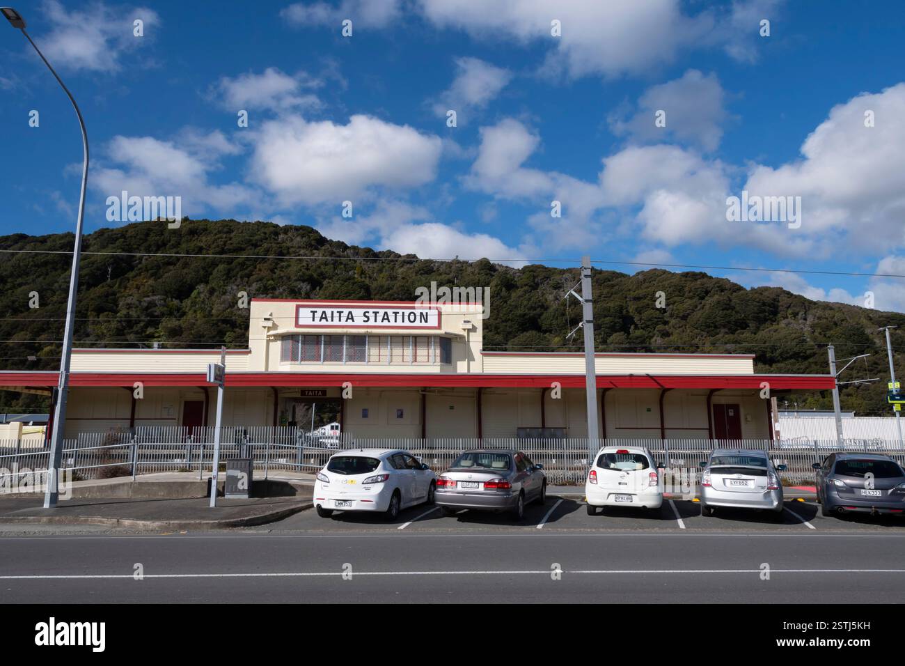 Art Deco railway station, Taita, Hutt City, Wellington, North Island ...