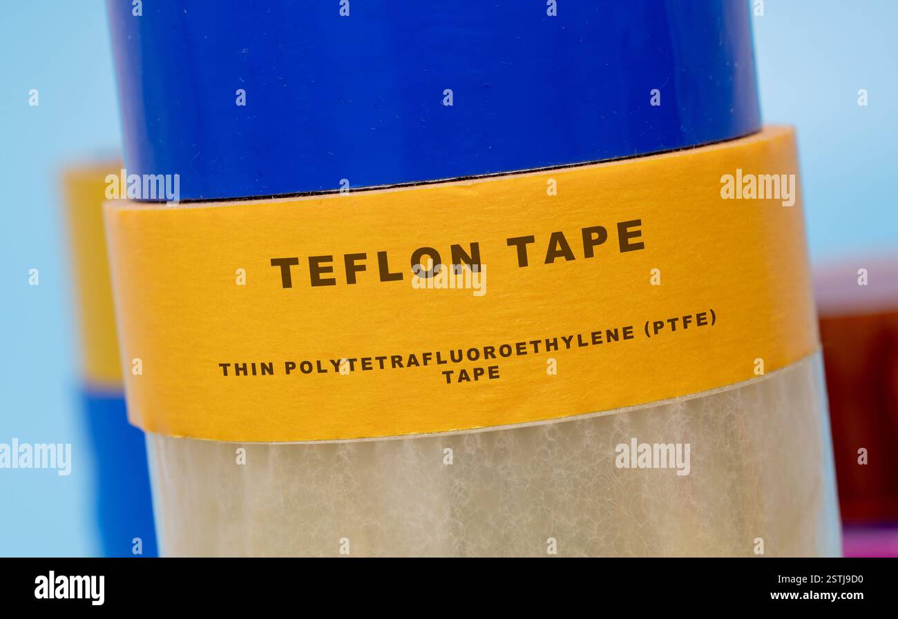 Teflon Tape Thin polytetrafluoroethylene (PTFE) tape Commonly used for ...