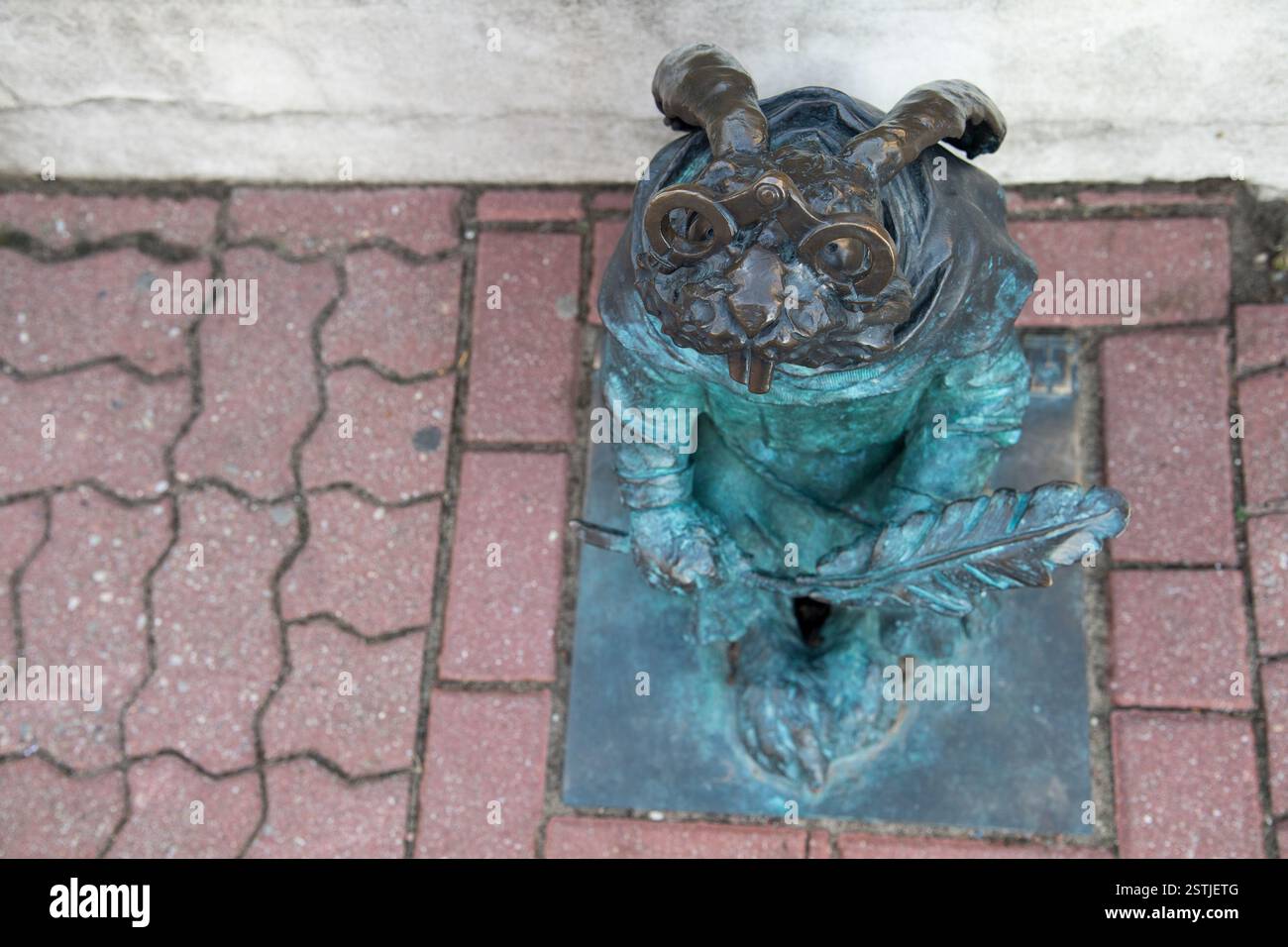 Rabbit the writer, one of 15 sculptures of rabbits, on a Royal Trail ...