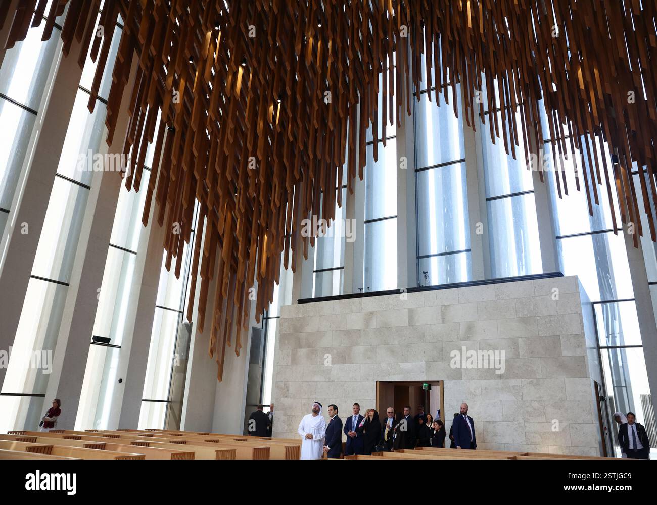 U.S. Secretary of State Marco Rubio, center right, visits the Abrahamic ...