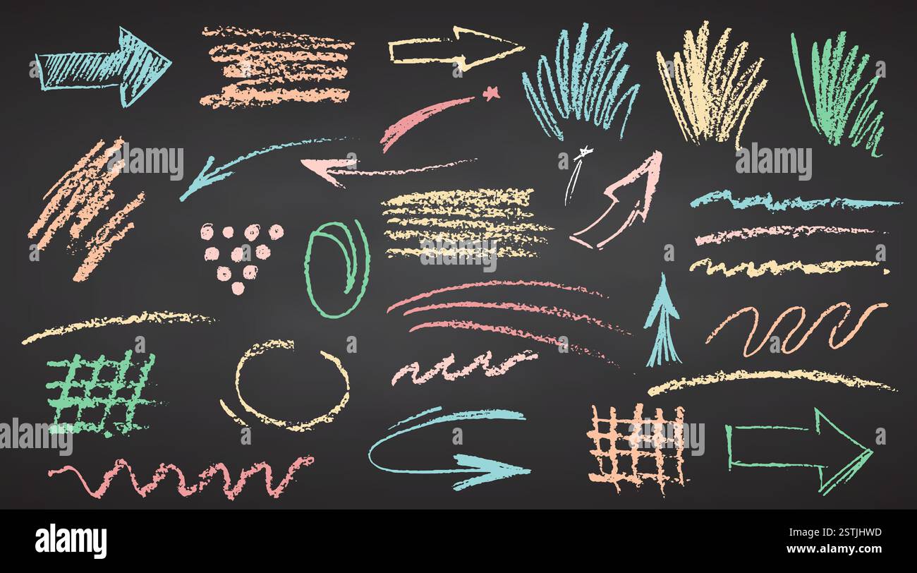 Charcoal color pastel pencil hand drawing curly lines, splash ...