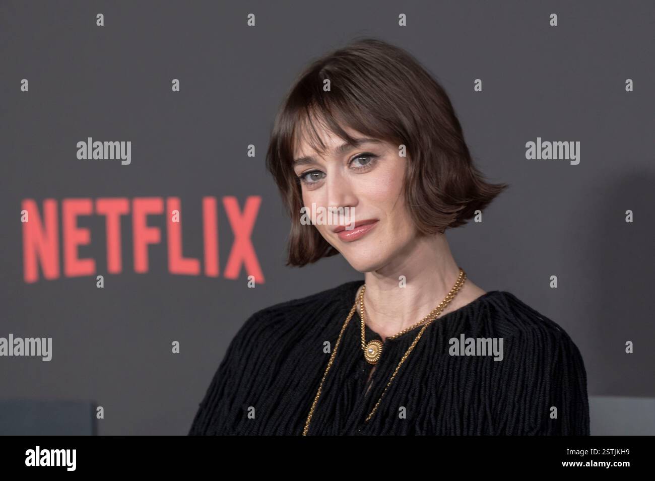 New York, United States. 18th Feb, 2025. Lizzy Caplan attends Netflix's ...