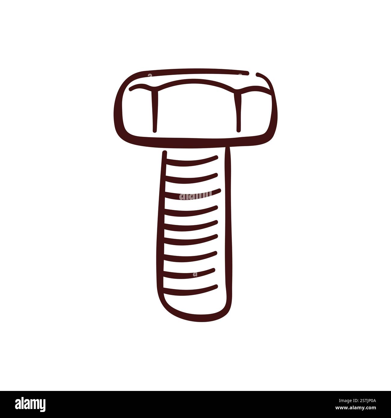 Hex nut bolt Stock Vector Images - Alamy